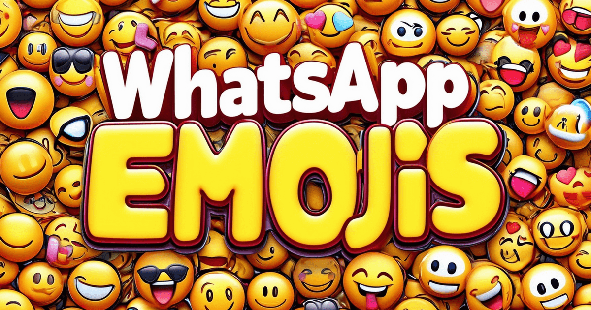 😊 Smileys og Personer Emojis i WhatsApp og deres betydning - Liste
